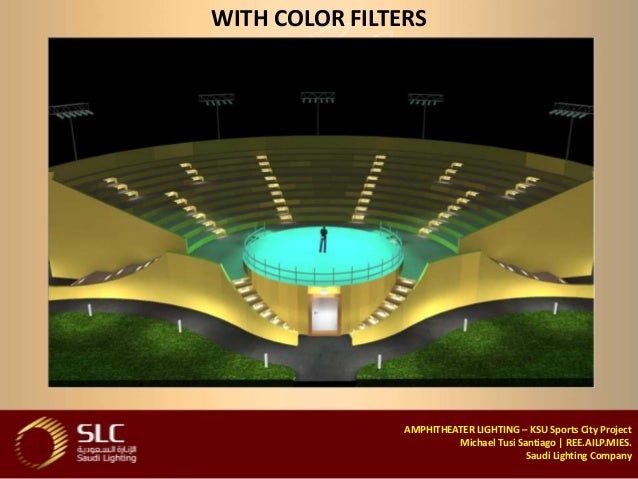 Amphitheater Lighting using DIALux