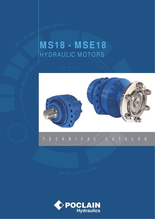 Гидромоторы Ms18 mse18-ser POCLAIN HYDRAULICS | PDF