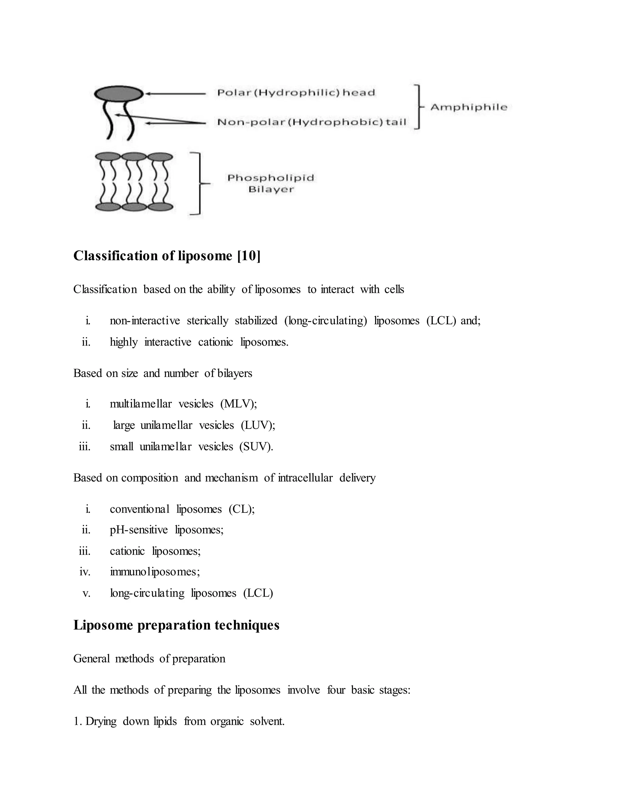 Liposome drug delivery system | DOCX | Chemistry | Science