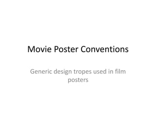 MS1 movie poster cliches | PPT