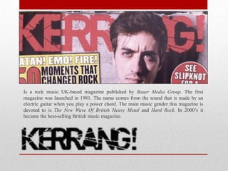 CASE STUDY: music magazine | PPTX