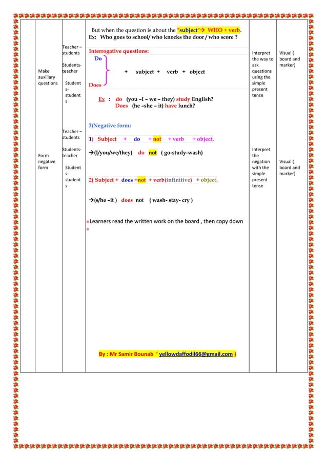 Ms1 sequence 3 me & my daily activities | PDF