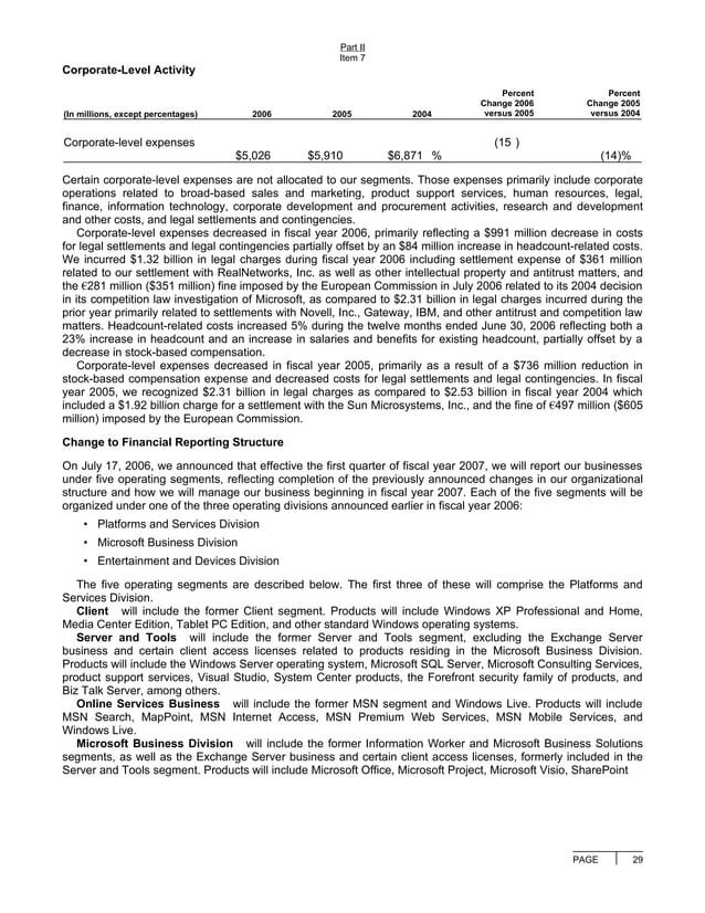 Microsoft 2006 10-K | PDF