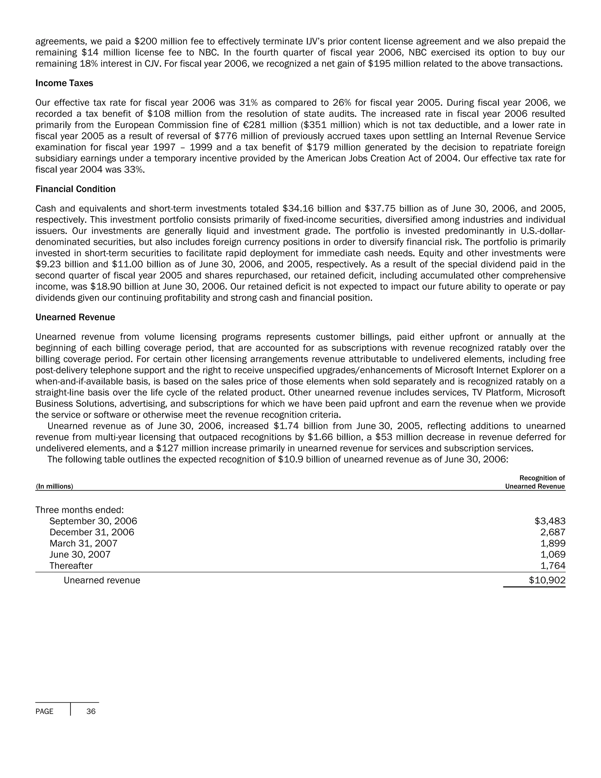 Microsoft 2006 Annual Report | DOC