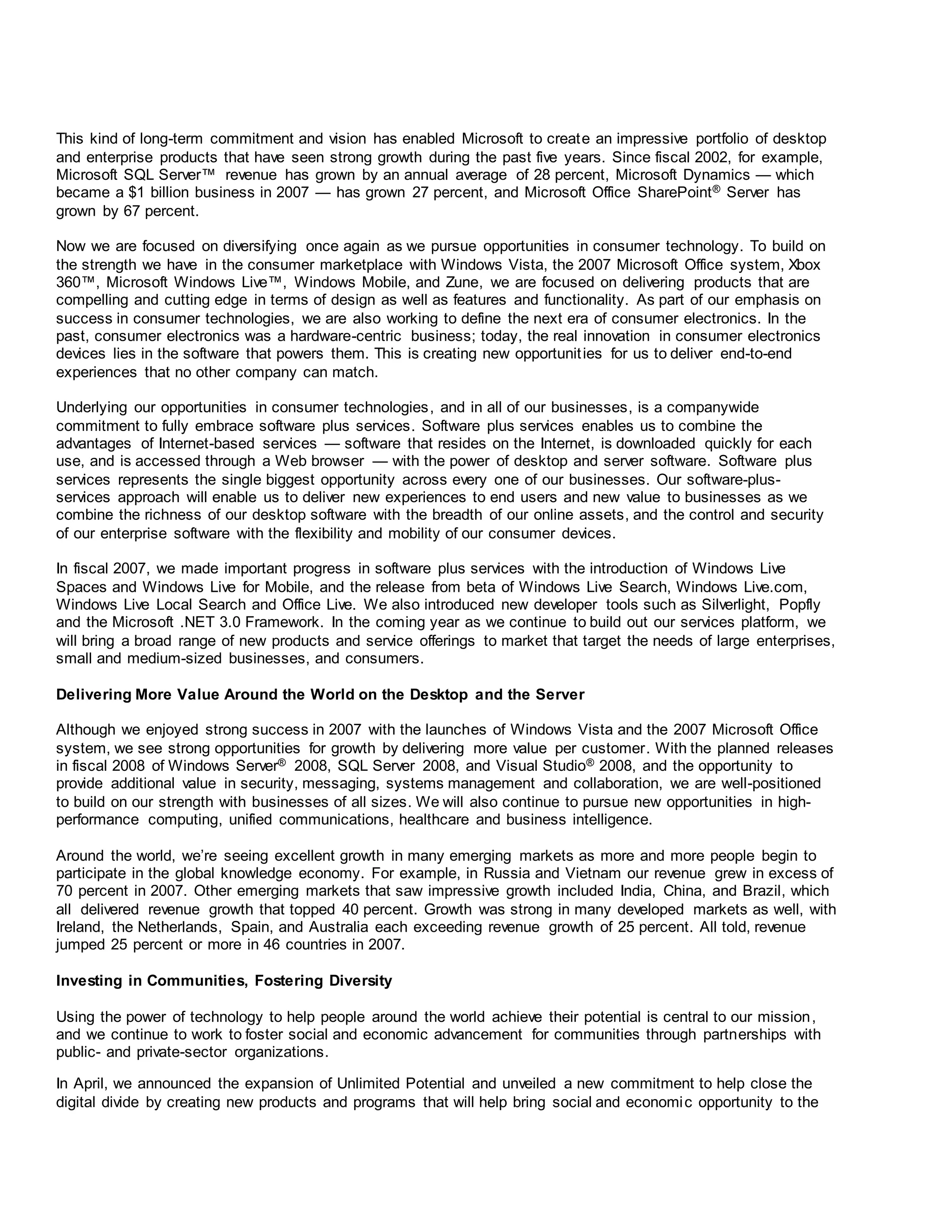 Letter to Shareholders | PDF