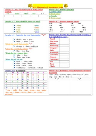 Ms2 diagnostic & assessment tasks | PDF