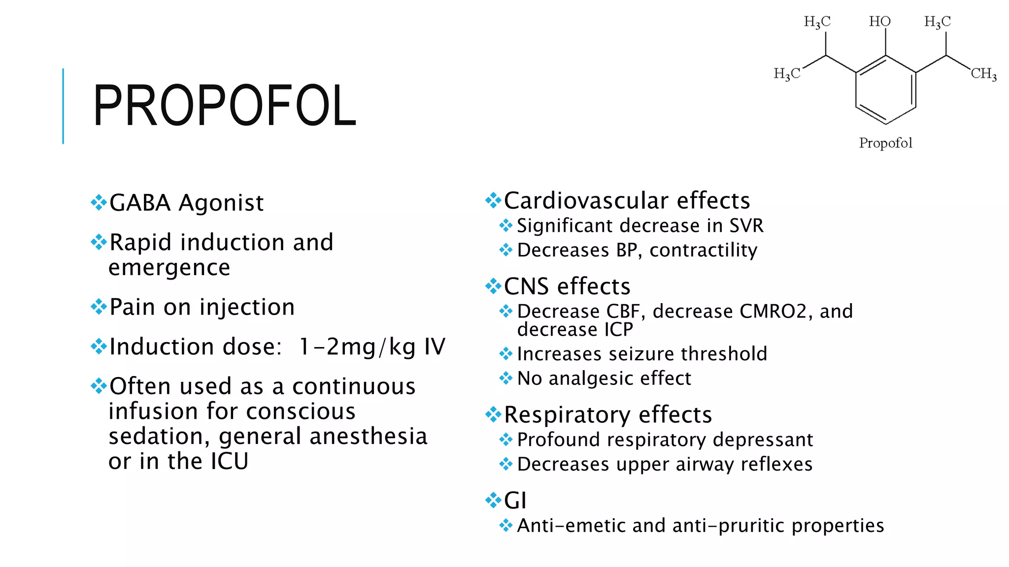 General Anesthesia Pharmacology | PPTX
