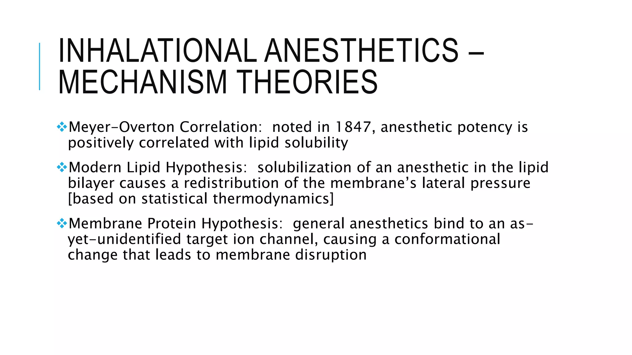 General Anesthesia Pharmacology | PPTX