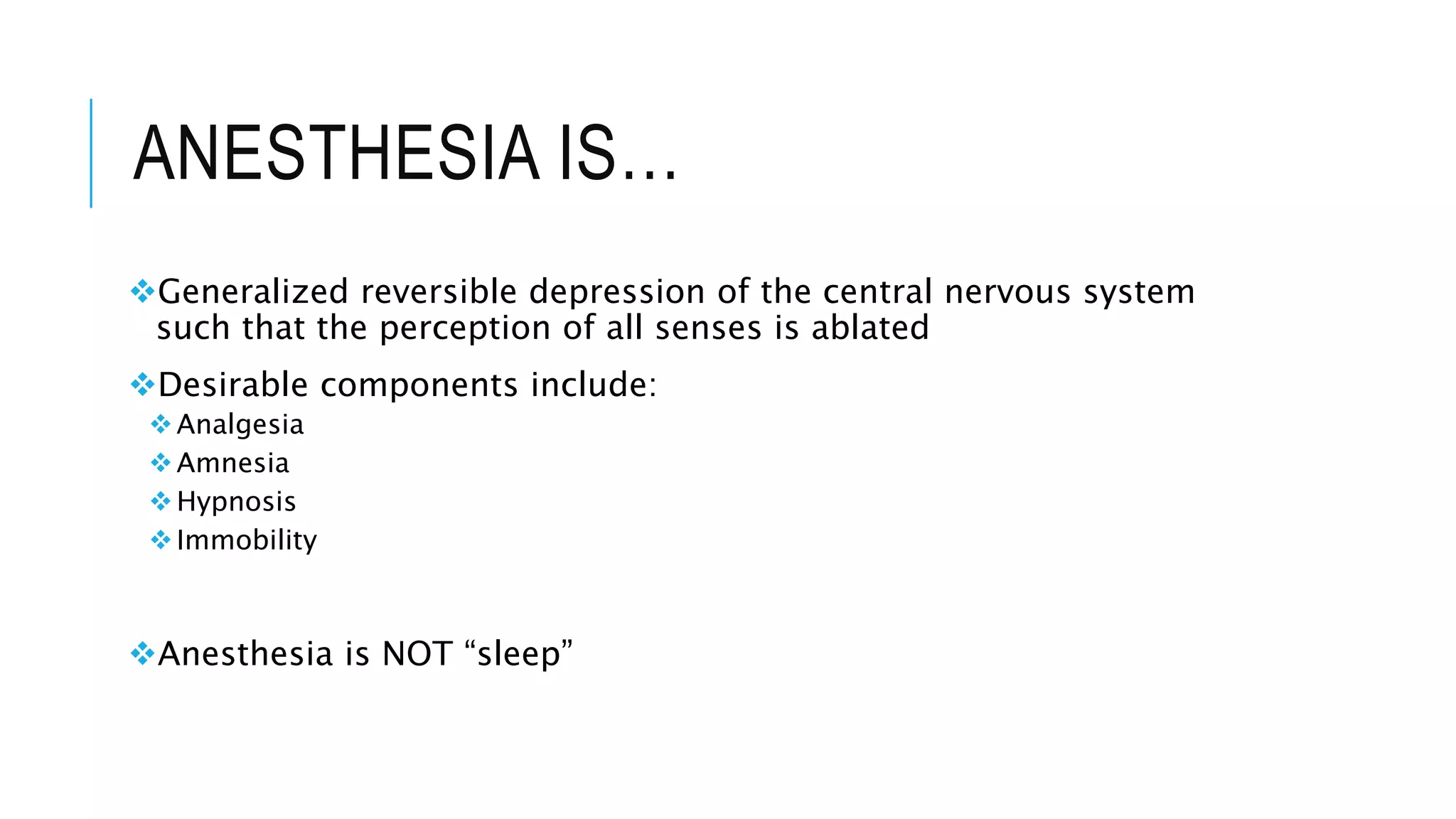 General Anesthesia Pharmacology | PPTX