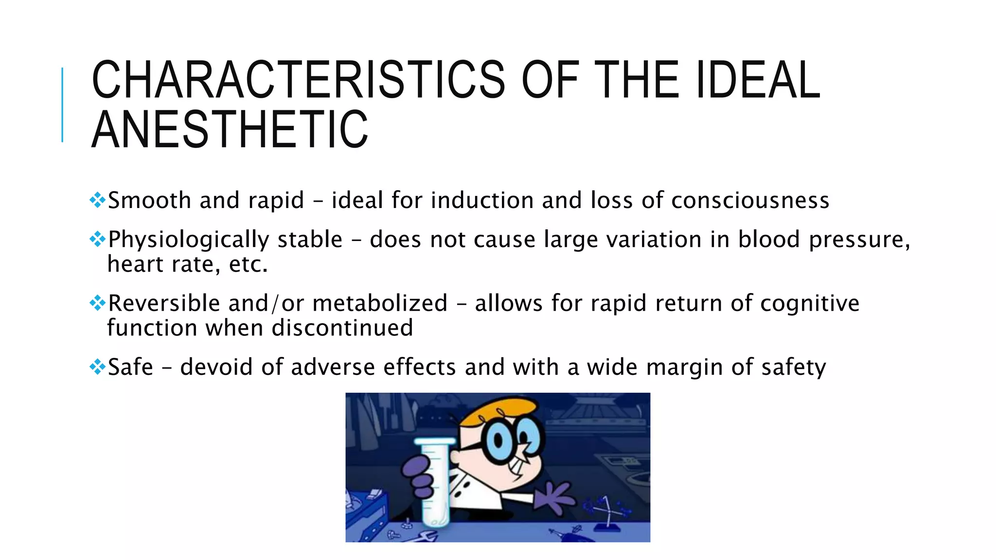 General Anesthesia Pharmacology | PPTX