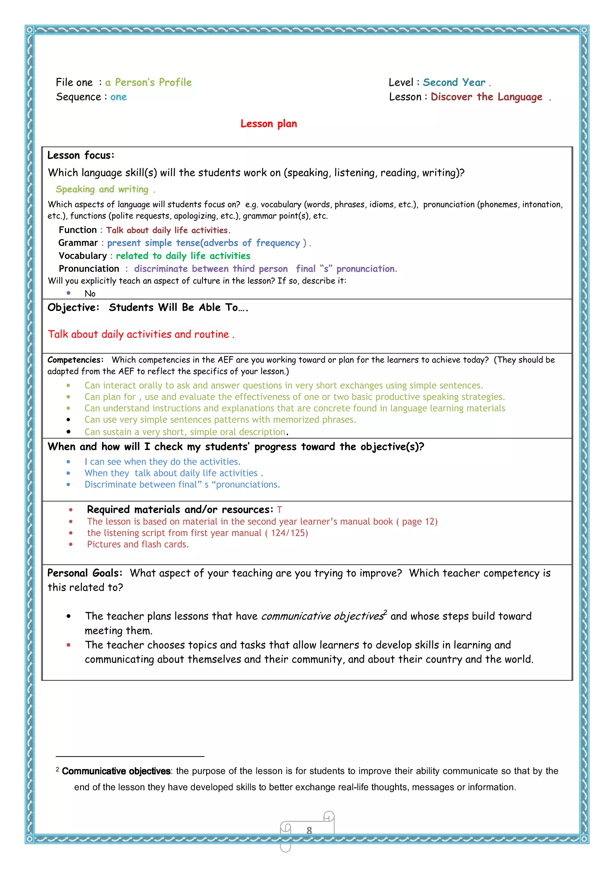 Ms2 level file 1 adapted with file 6 of ms1 level by miss meriam mellah ...