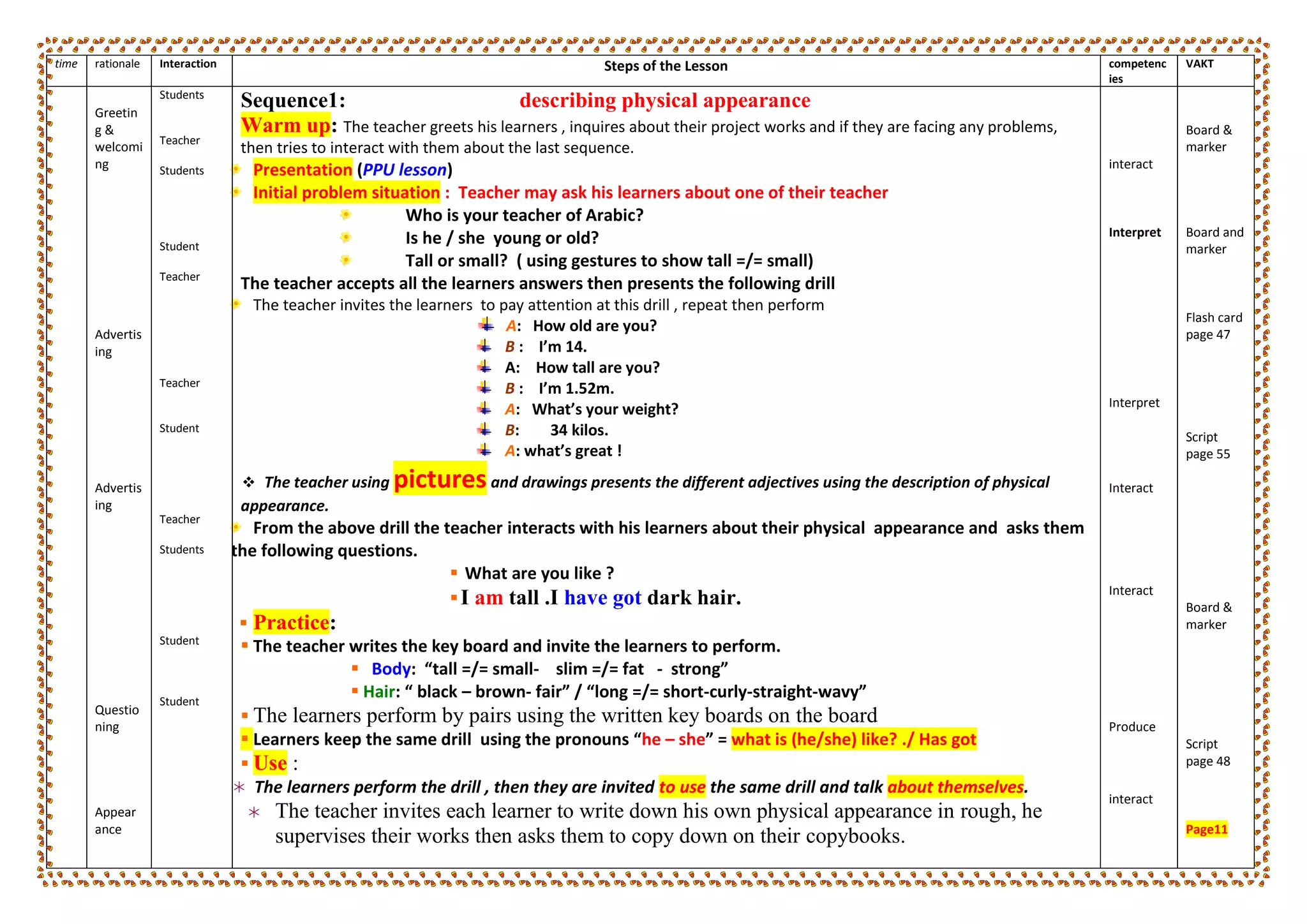 Ms2 seq 1 lesson 1 descrbign physical appearance | PPT