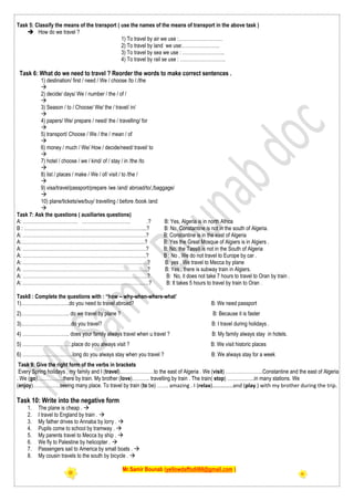 lexis & tasks related to travelling & revision of simple present tense.pdf