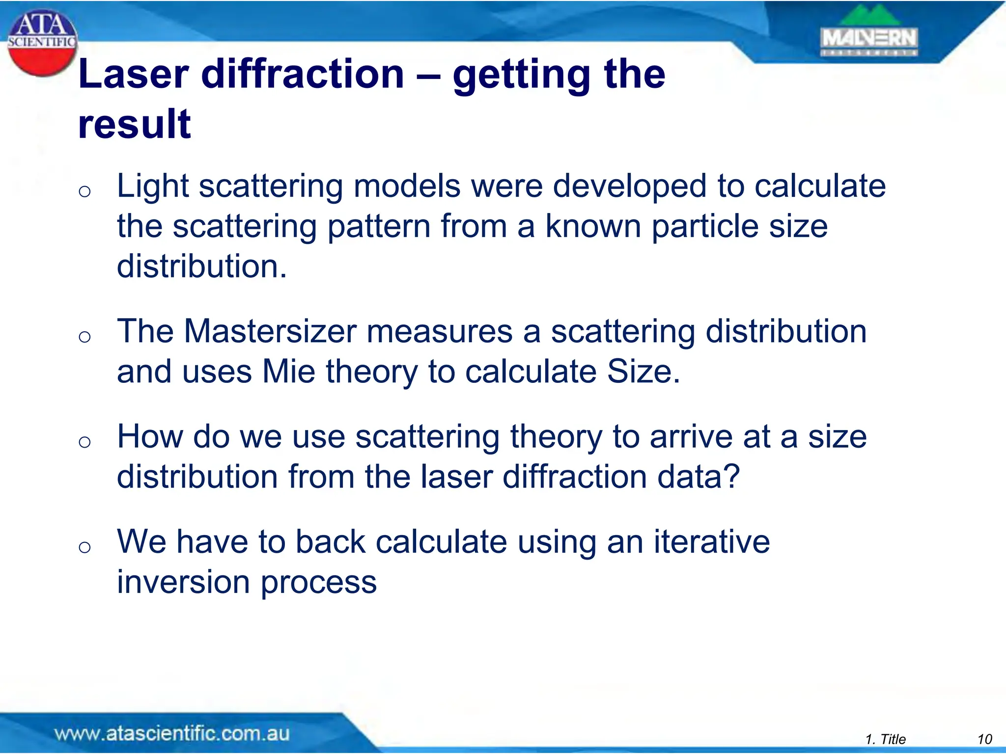 MS3000-Presentation Malvern Particle size analyser | PDF