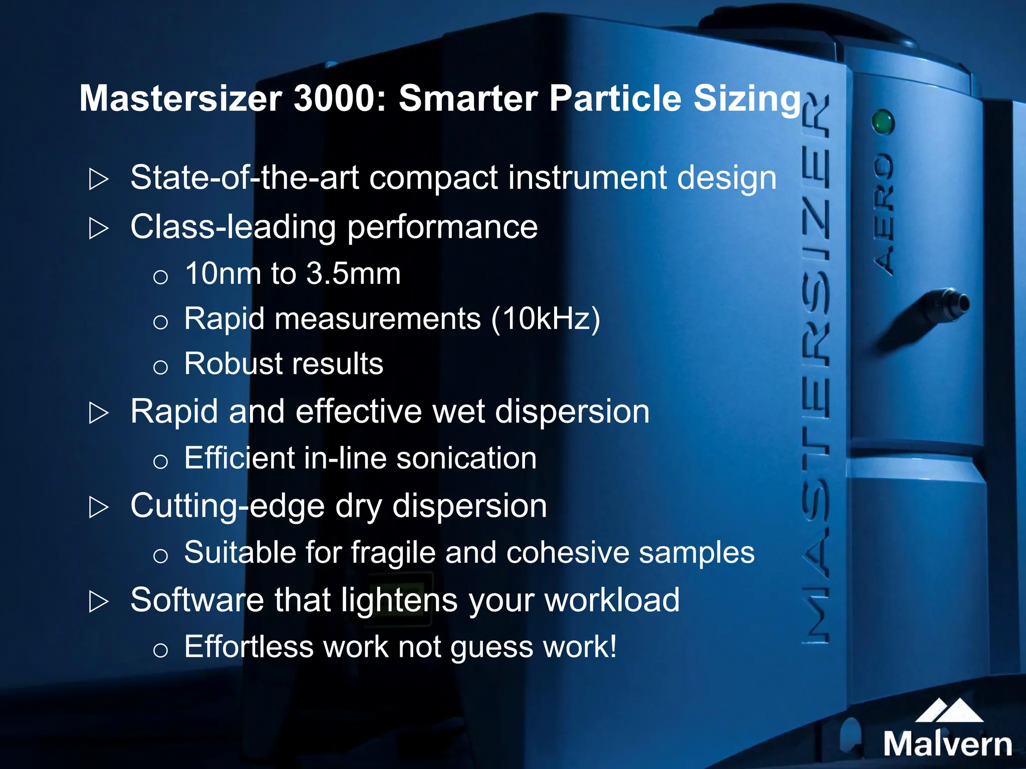 MS3000-Presentation Malvern Particle size analyser | PDF