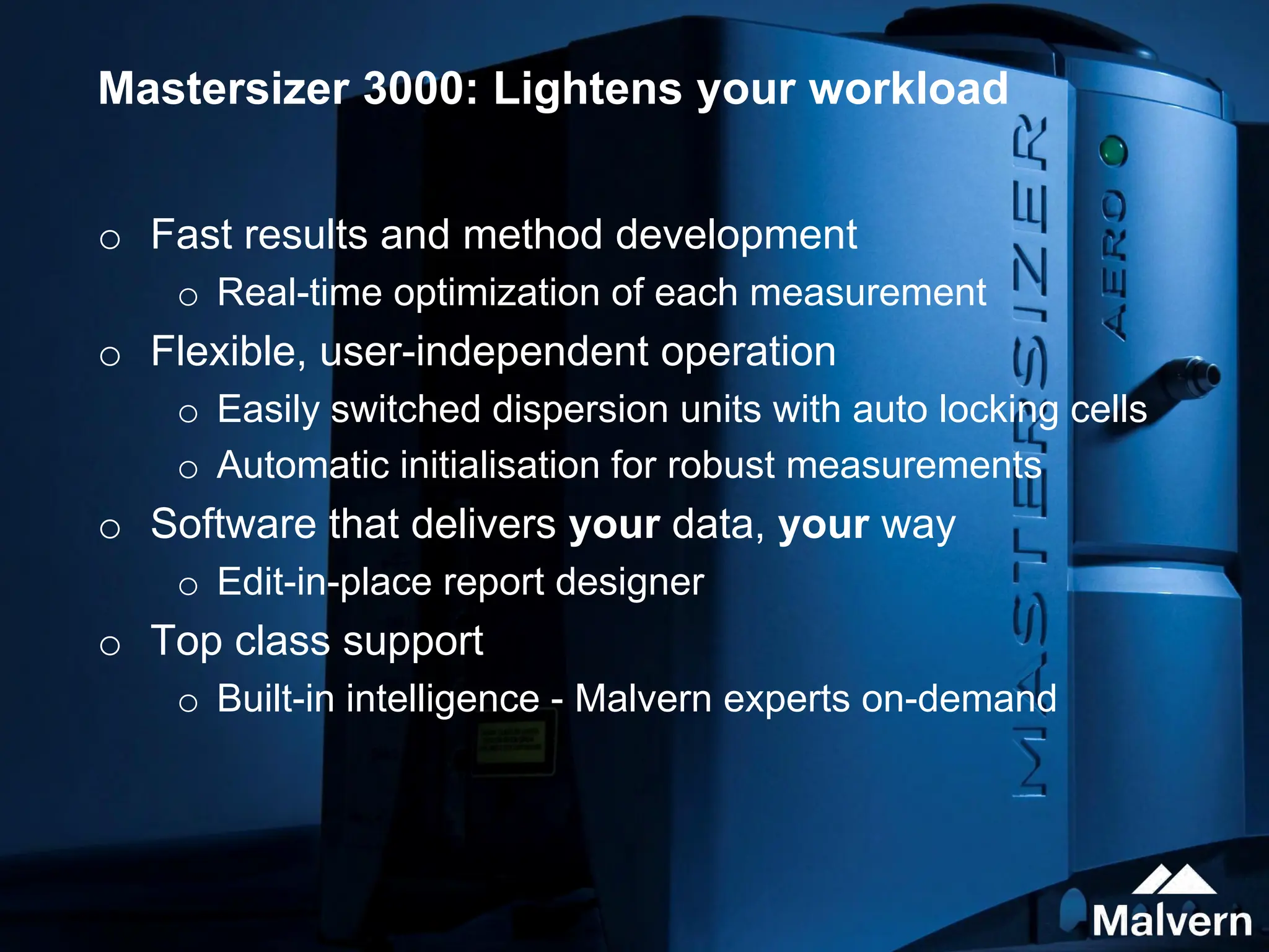 MS3000-Presentation Malvern Particle size analyser | PDF
