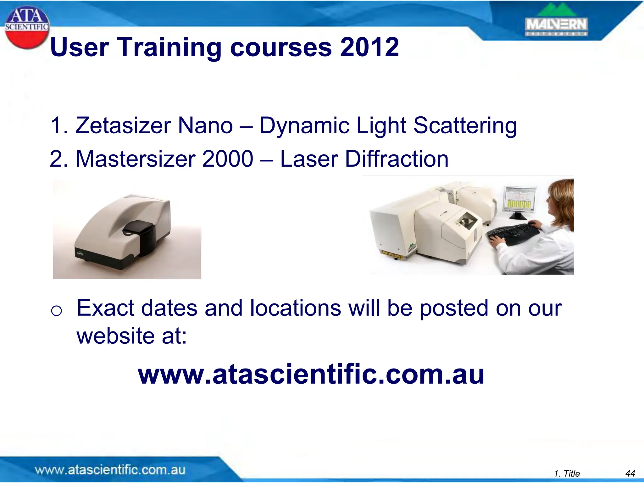 MS3000-Presentation Malvern Particle size analyser | PDF