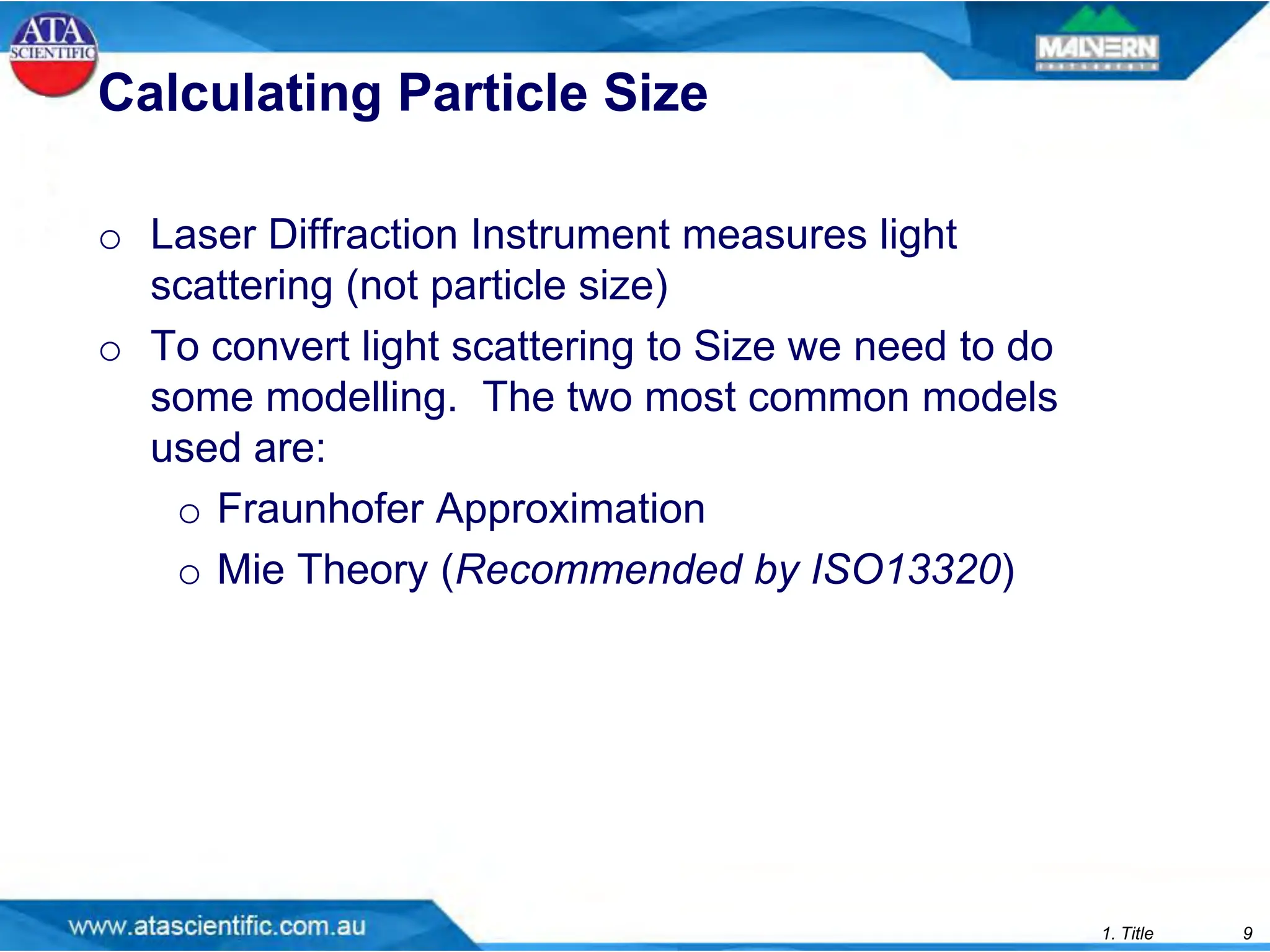 MS3000-Presentation Malvern Particle size analyser | PDF