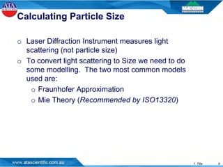 MS3000-Presentation Malvern Particle size analyser | PDF
