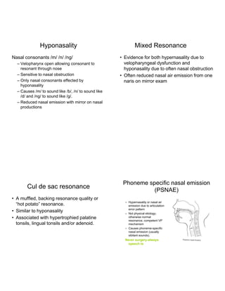 TREATMENT OF RESONANCE DISORDERS: OPTIONS FOR THE NONMEDICAL SPEECH ...