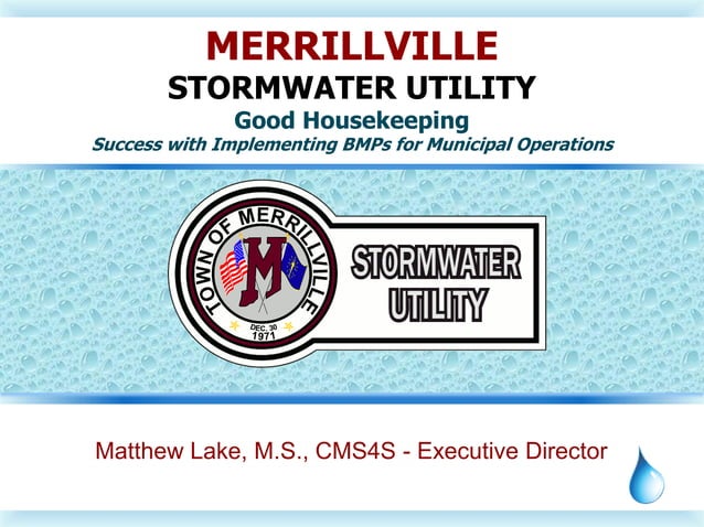 Storm Water Utility Good Housekeeping | PPT