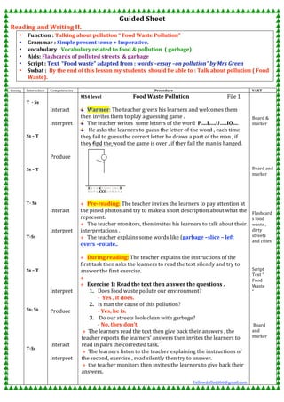 Ms4 level (pollution ) food waste ( text = file 1) | PDF