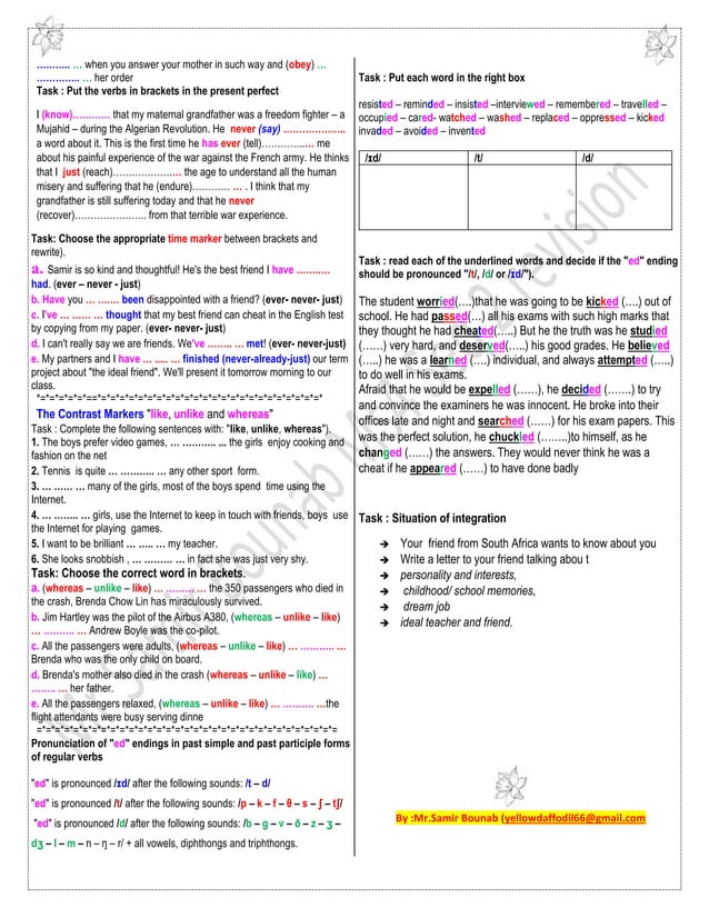 general grammar revision for MS4 learners seq 2 | PDF