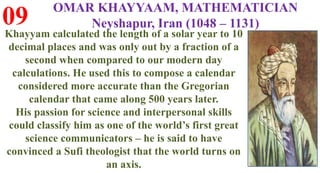 MS4 Project Two Timeline of Arab Scientists ppt | PPTX