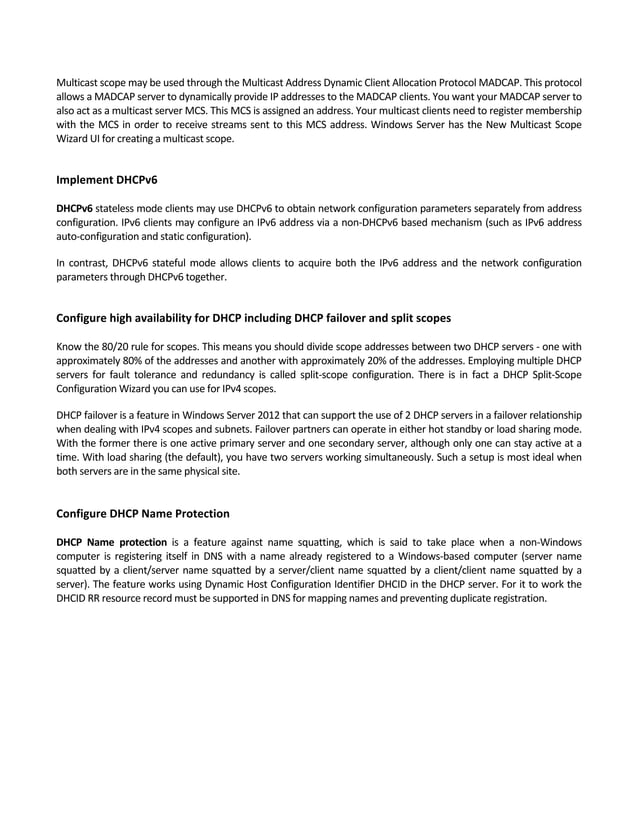 MCSA Exam paper 70-412 PDF | PDF