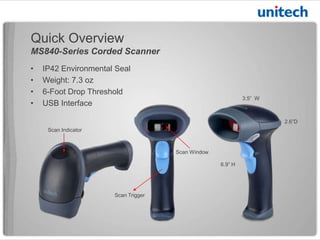 Unitech MS840-Series RF Cordless Presentation | PPTX