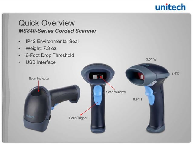 Unitech MS840-Series RF Cordless Presentation | PPT