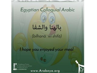 Learn Egyptian Colloquial Arabic with Arabeya | PPT