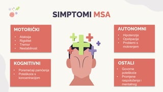 Multipla sistemska atrofija (MSA) prezentacija | PPTX