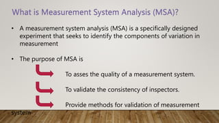MSA R&R for training in manufacturing industry | PPT