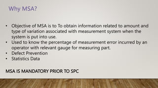 MSA R&R for training in manufacturing industry | PPT
