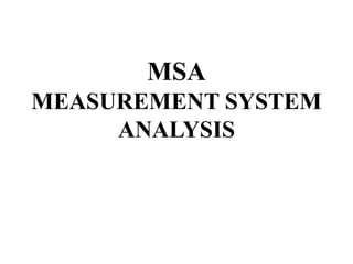 MSA | PPT