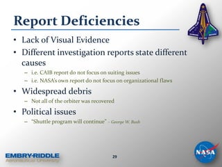 Space Shuttle Columbia Disaster Report