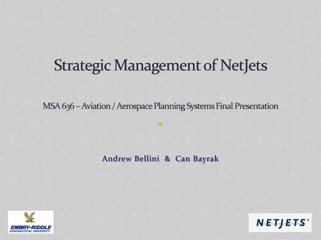 Strategic Management of NetJets | PPT