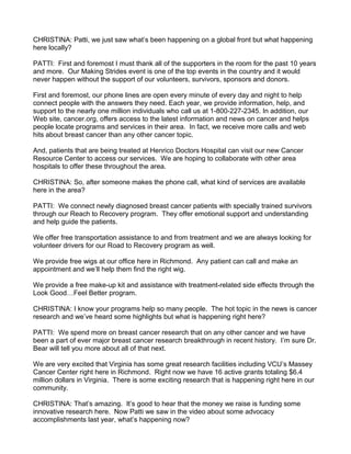 Making Strides Against Breast Cancer Corporate Breakfast Script | DOC