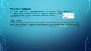 CATALYTIC CYCLE OF ORGANOMETALLIC COMPOUND | PPTX | Chemistry | Science