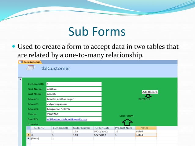 Ms access | PPTX | Databases | Computer Software and Applications