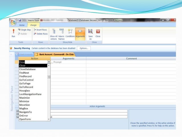 Ms access | PPTX | Databases | Computer Software and Applications