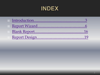 MS ACCESS (REPORT) | PPTX