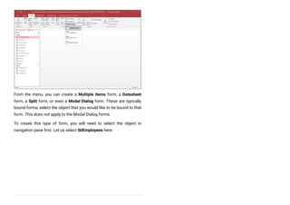 MS Access - Create Form.pdf