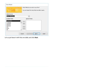 MS Access - Create Form.pdf