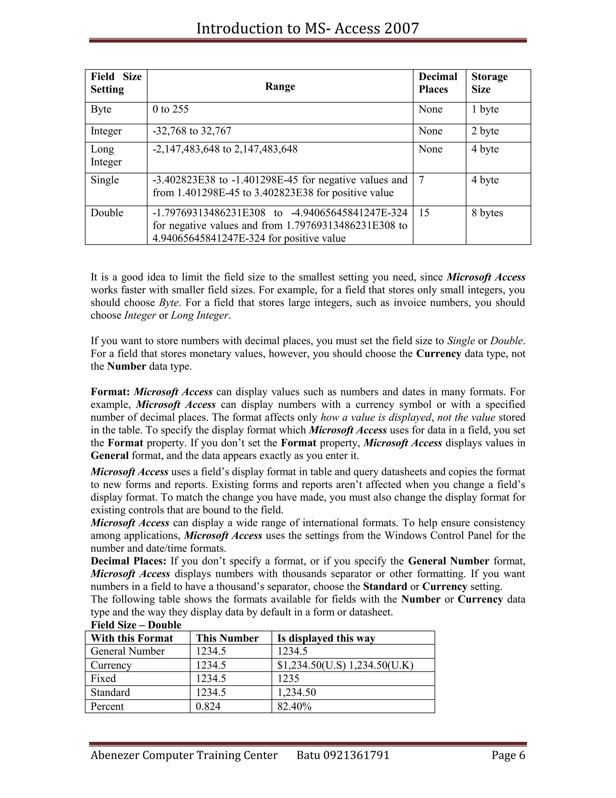 Ms access 2007 pptx | PDF