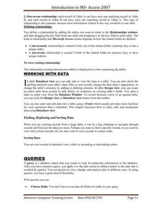 Ms access 2007 pptx | PDF