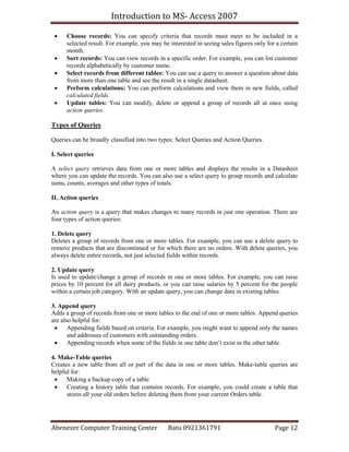 Ms access 2007 pptx | PDF