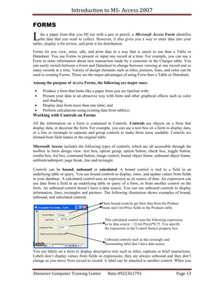 Ms access 2007 pptx | PDF