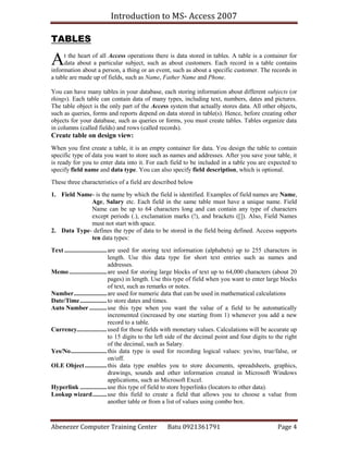 Ms access 2007 pptx | PDF